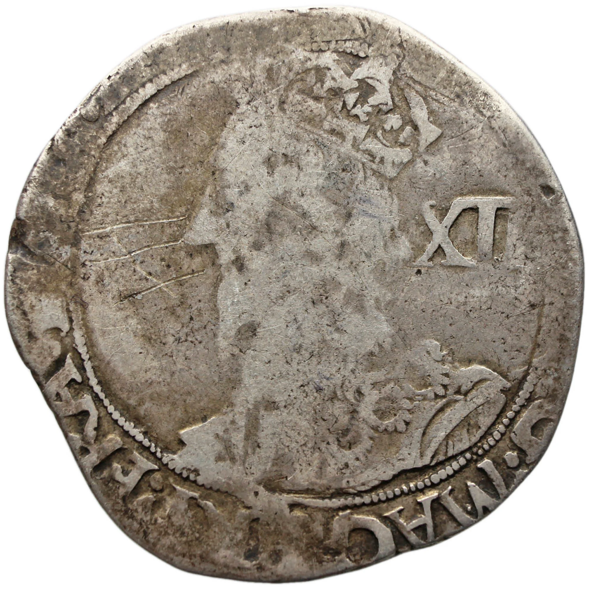 England 1639 – 1643 Shilling Charles I Coin Silver Group F, 6th bust on ...