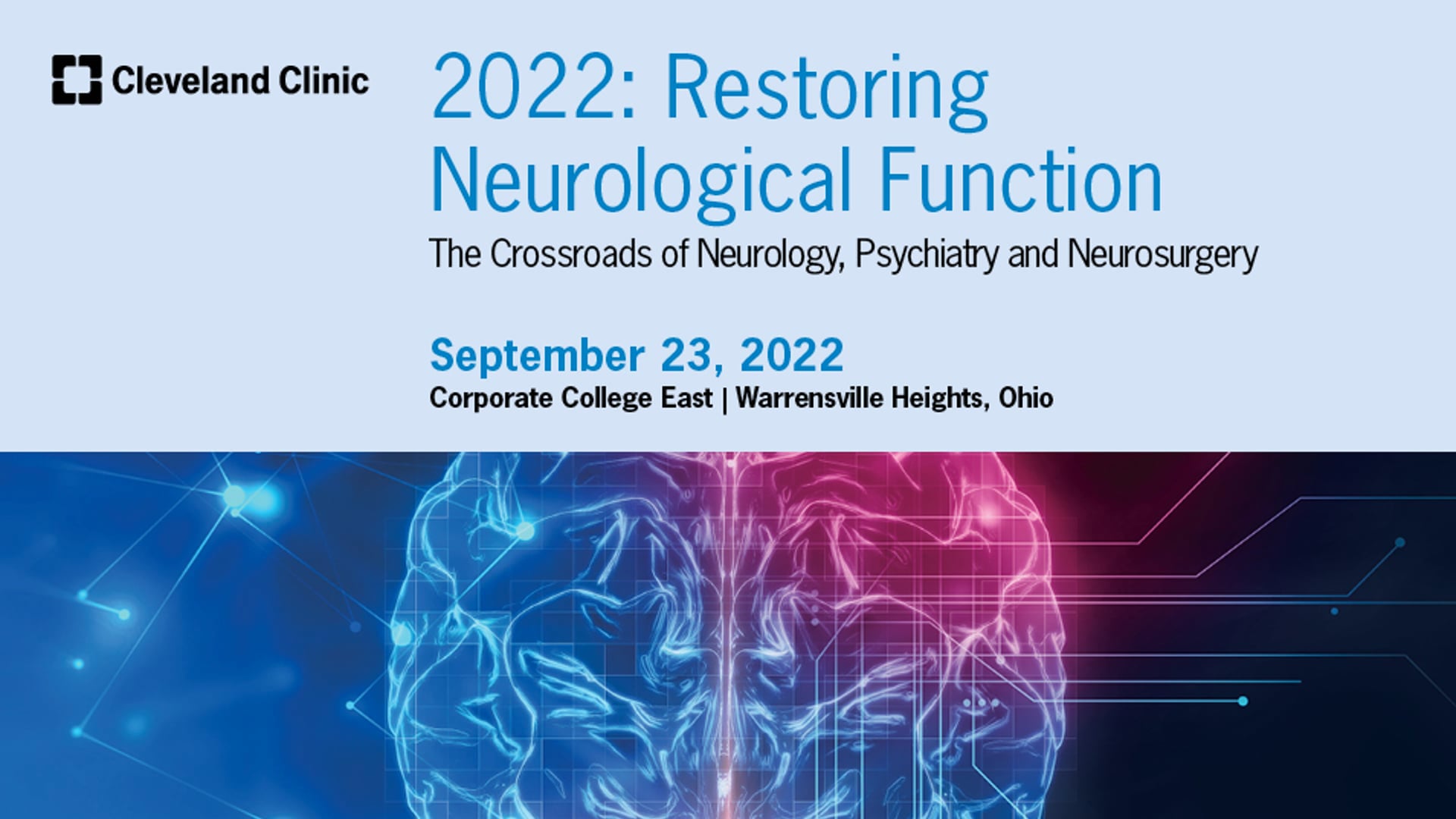 CCF Restoring Neurological Function 2022 on Vimeo