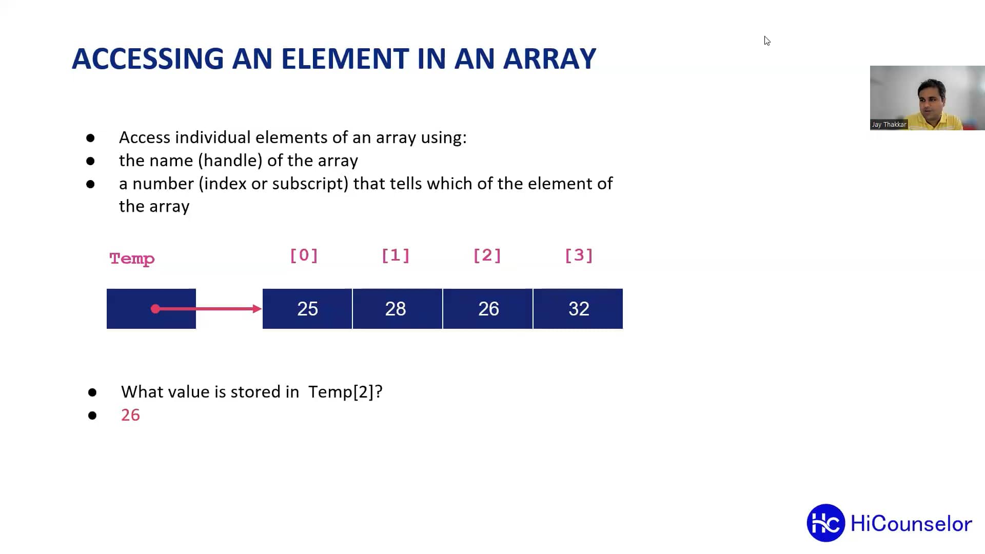 Array Traversal on Vimeo