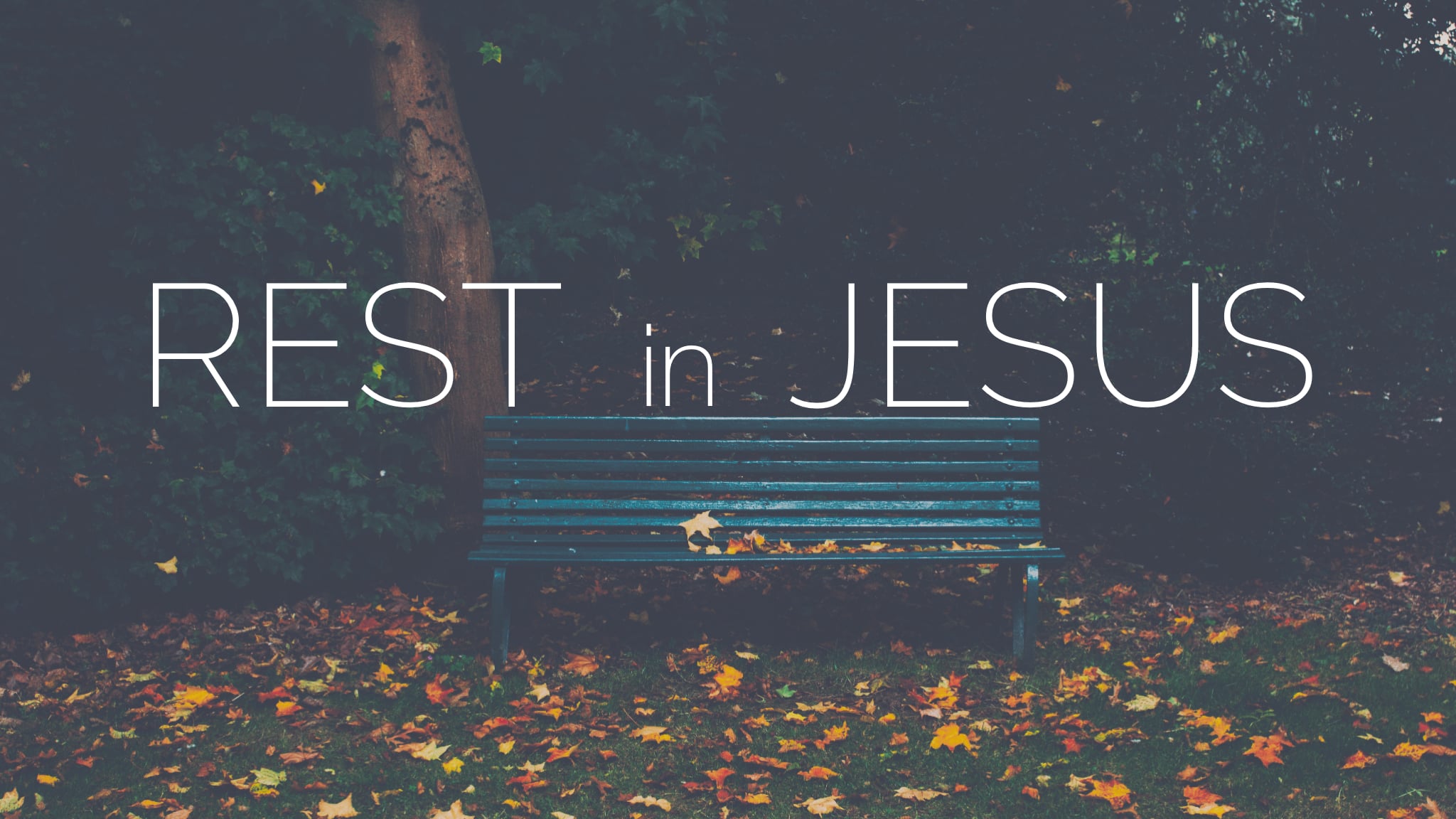 Rest in Jesus week 1 on Vimeo