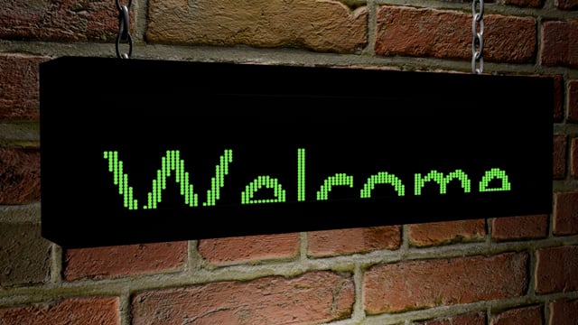 Welcome, Sign, Led. Free Stock Video - Pixabay