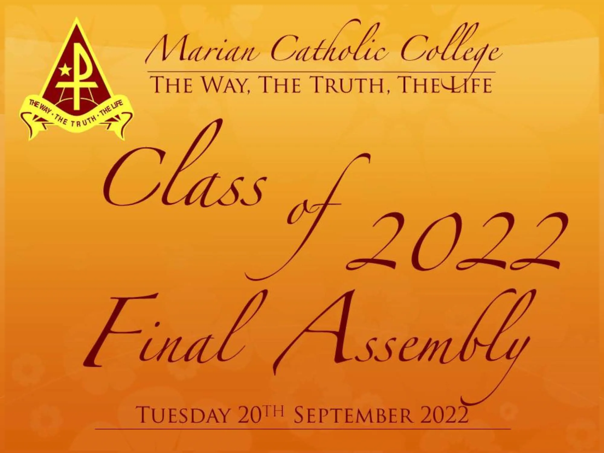 MCC Year 12 - 2022 Final Mass & Assembly on Vimeo