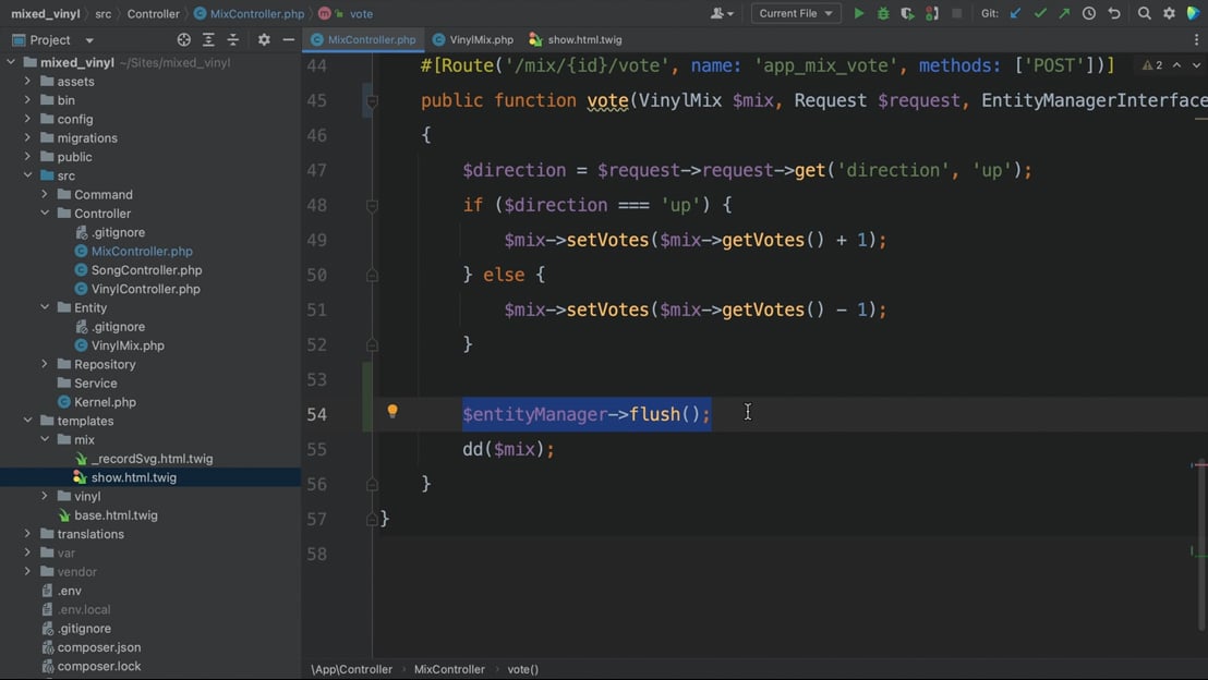 Actualización de una entidad > Doctrine, Symfony 6 y la base de datos ... Actualización de una entidad > Doctrine, Symfony 6 y la base de datos ...
