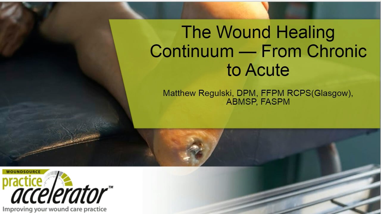The Wound Healing Continuum - From Chronic to Acute on Vimeo