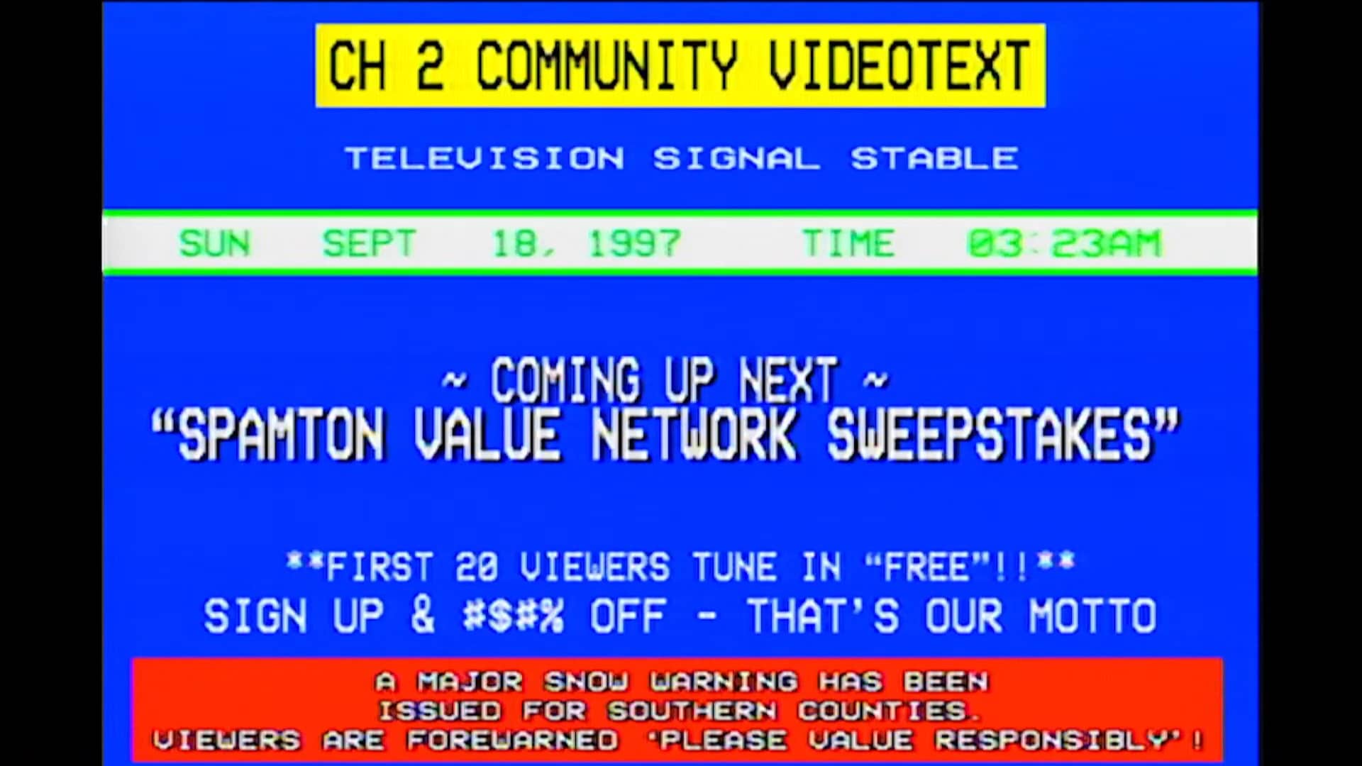 SPAMTON SWEEPSTAKES - Spamton Value Network.mp4 on Vimeo