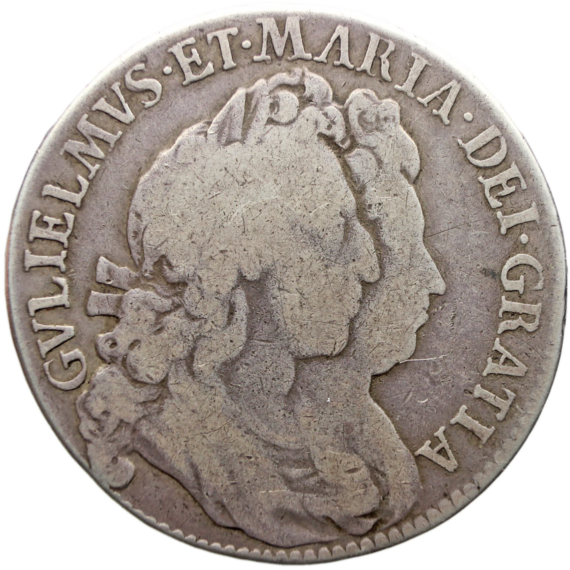 1692 ½ Crown William and Mary QVINTO Coin UK Silver 2nd busts on Vimeo