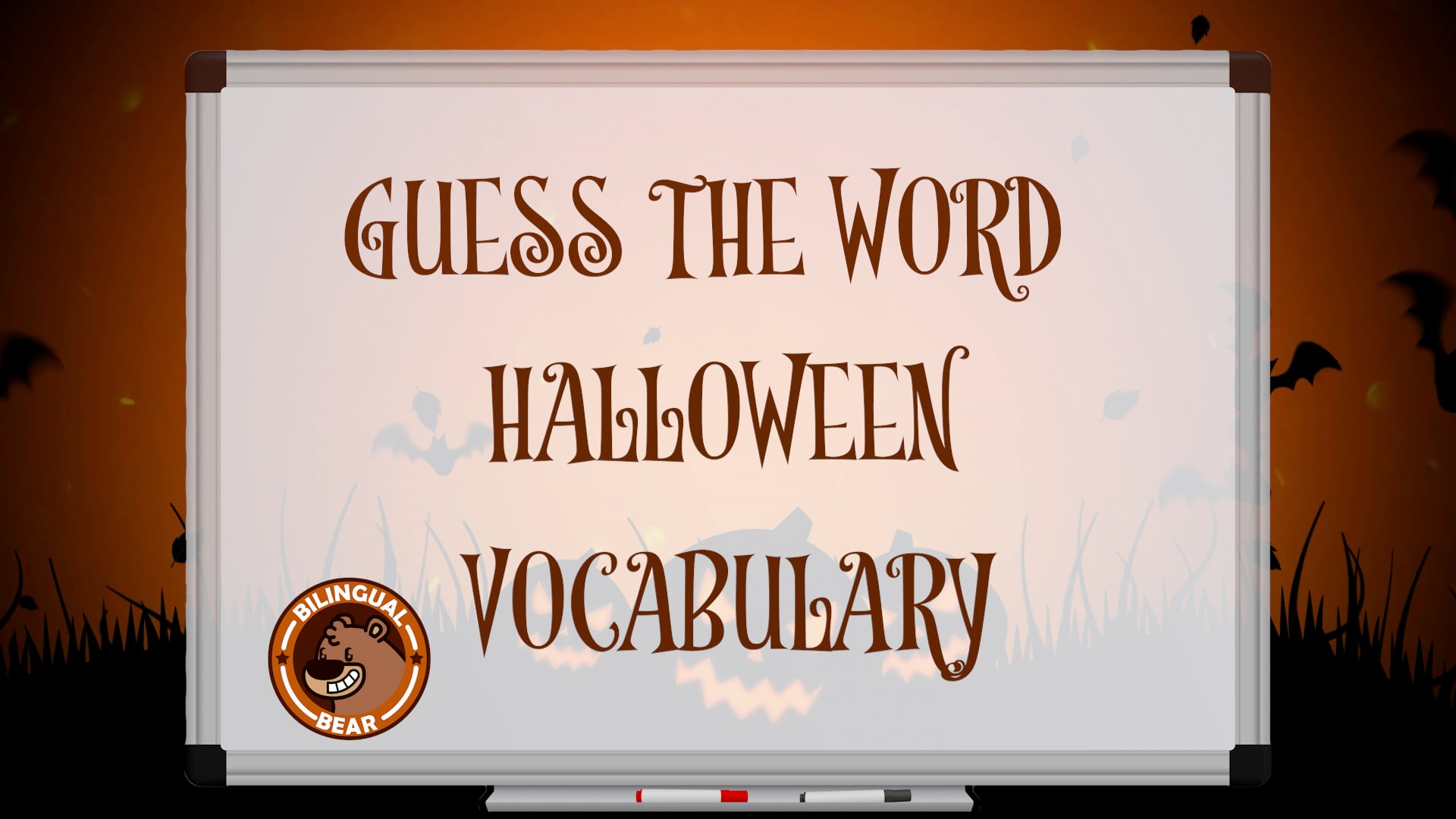 Let's Play "GUESS THE WORD" | HALLOWEEN VOCABULARY | ESL for Kids | Can ...