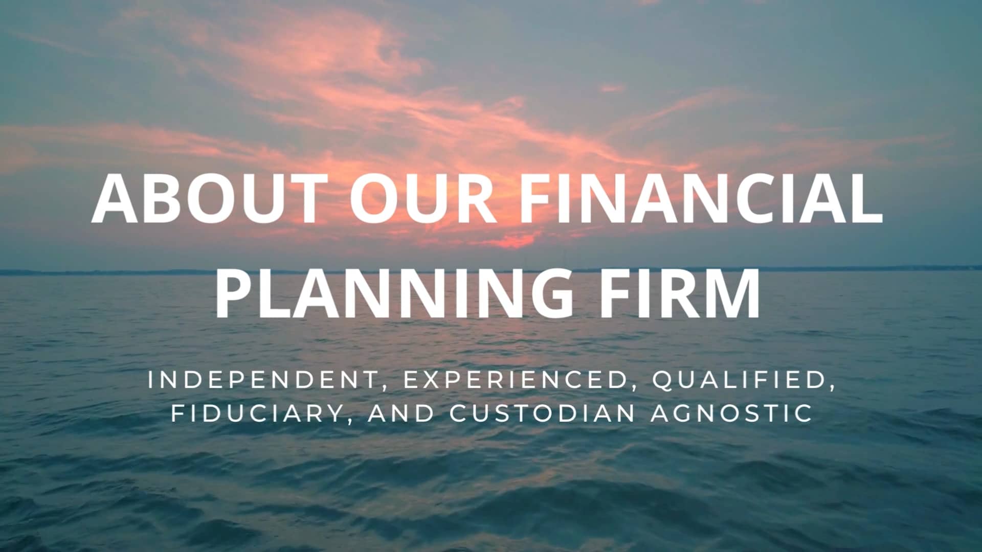 PFS Financial Firm: Our Financial Planning Team on Vimeo