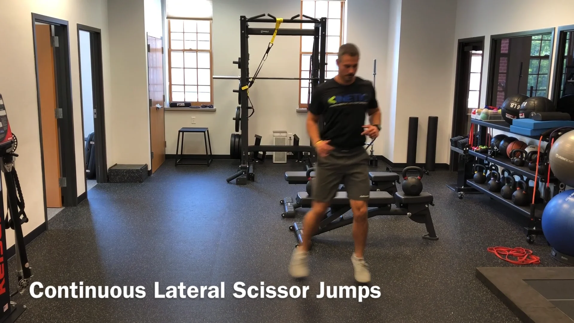 Continuous Lateral Scissor Jumps on Vimeo