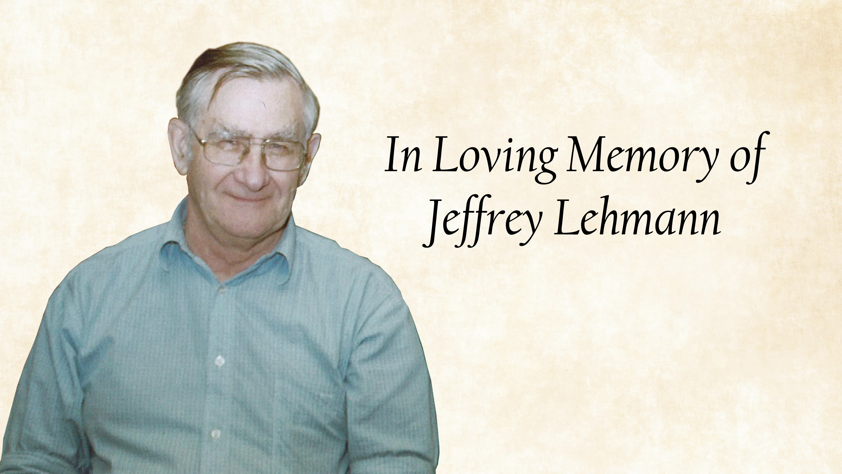 Jeffrey Lehmann Service on Vimeo