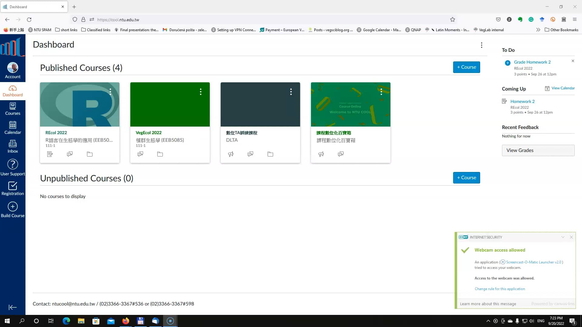 NTU COOL how to upload video from recording system on Vimeo