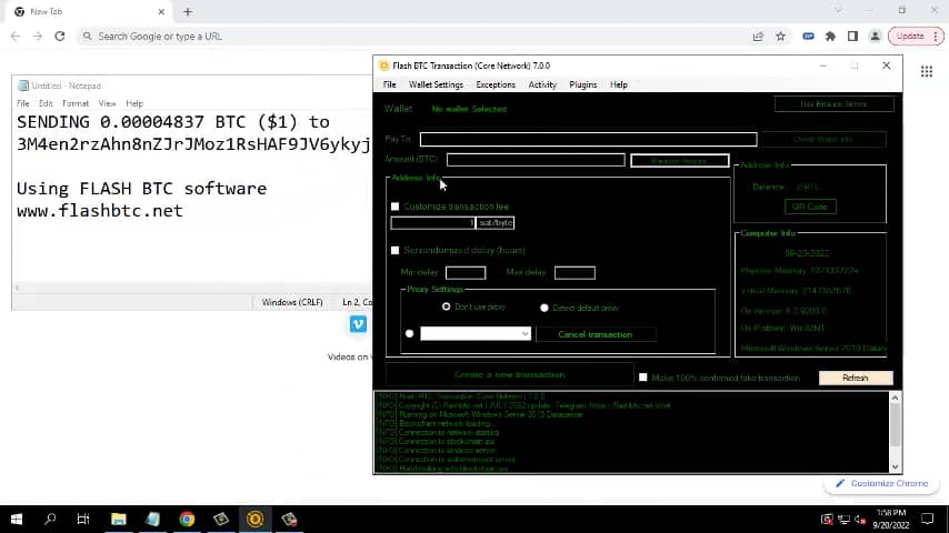 Flash btc transaction customer demo 639 on Vimeo