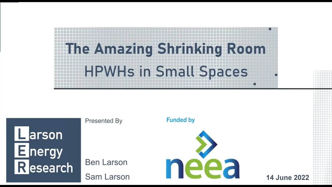 Confined Space Analysis (The Incredible Shrinking Room) - NEEA Product ...