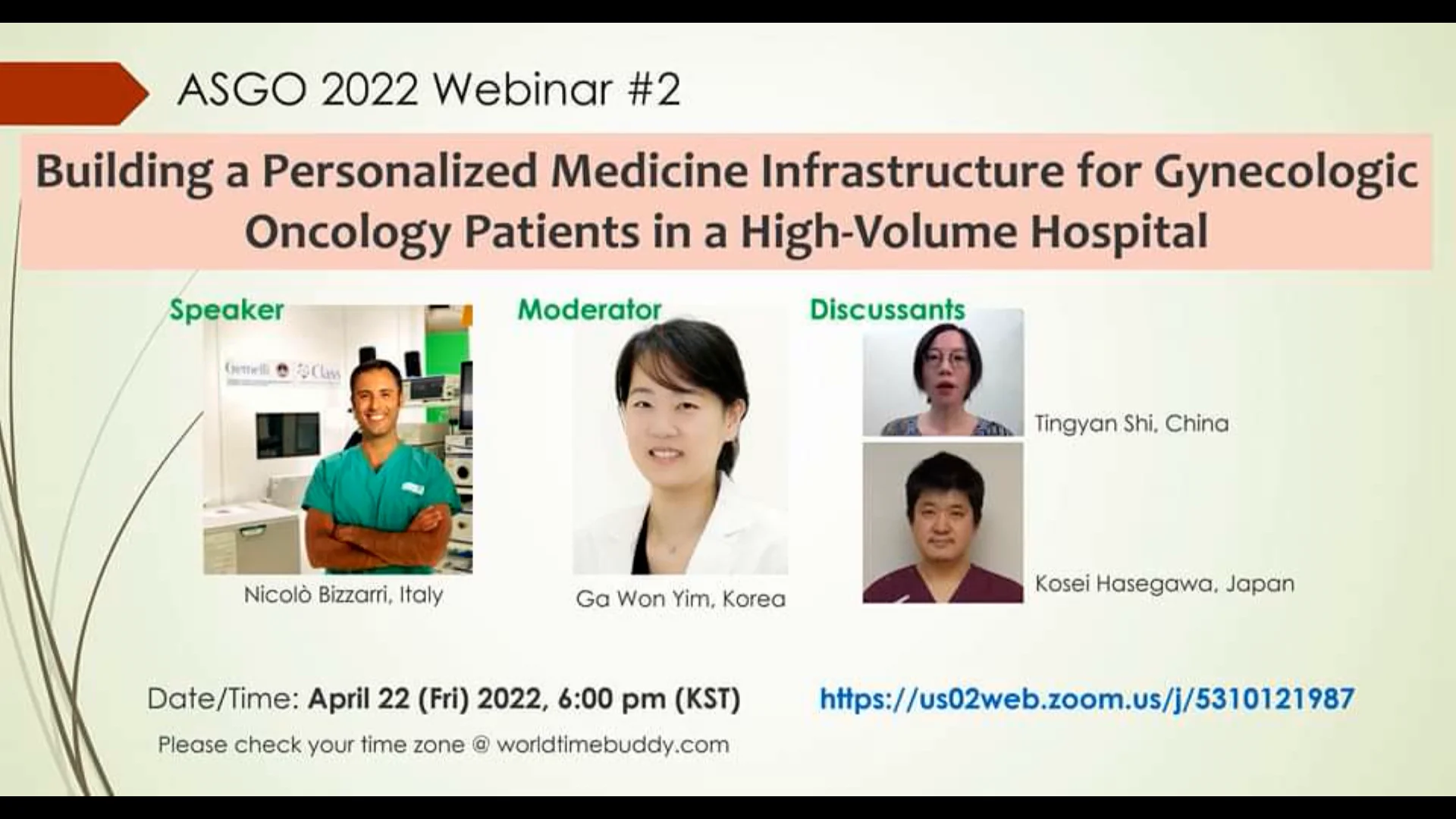 ASGO 2022 Webinar #2 on Vimeo
