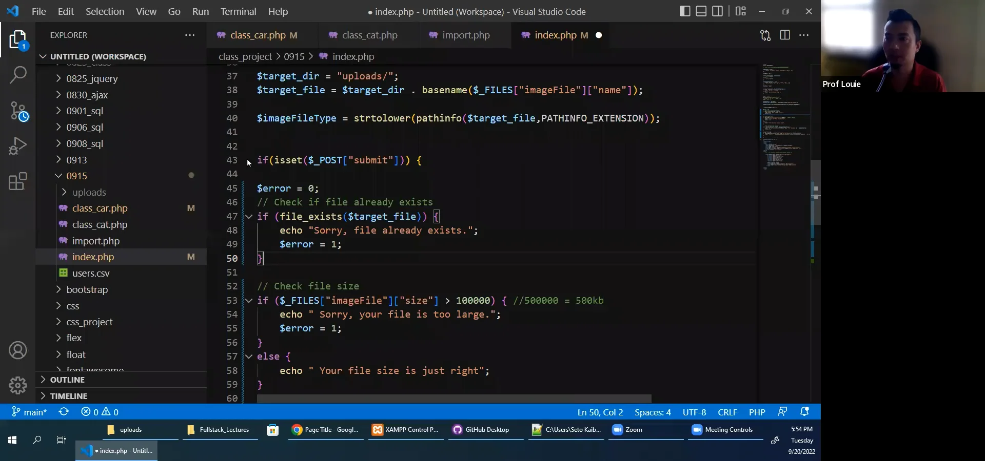 0920 - PHP & .htaccess routing Intro to Wordpress on Vimeo