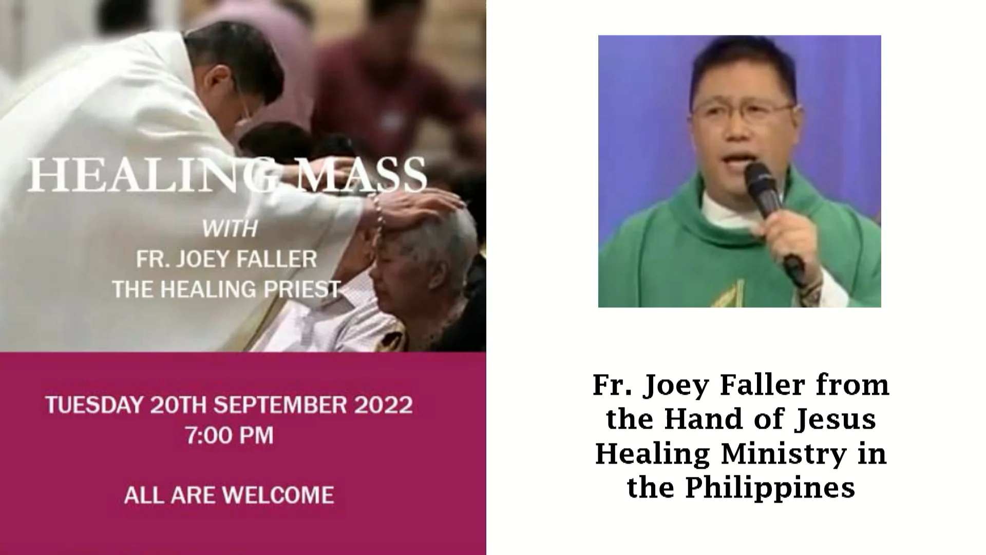 Fr. Joey Faller Healing Mass - Sept. 20, 2022 on Vimeo