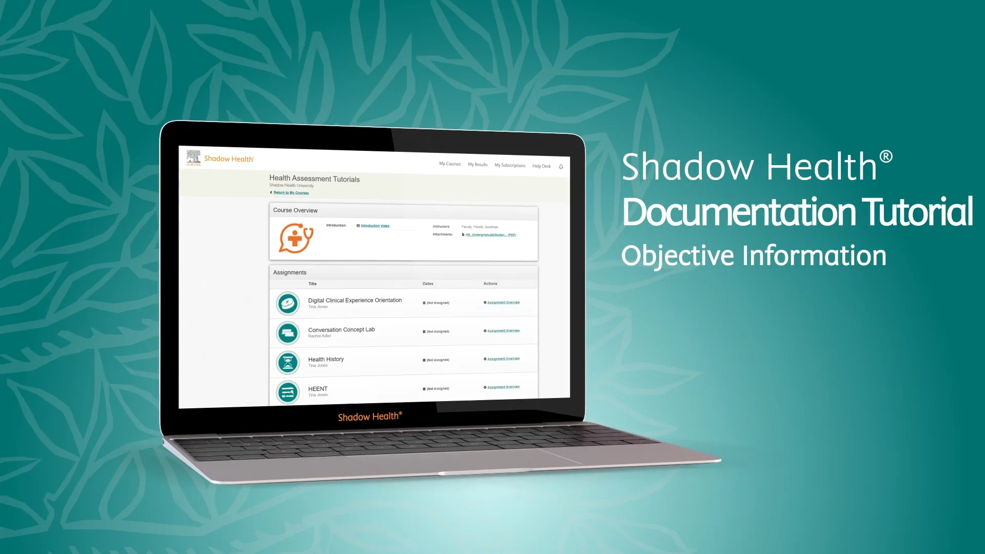Shadow Health Videos - Documentation Tutorial - Objective Information ...