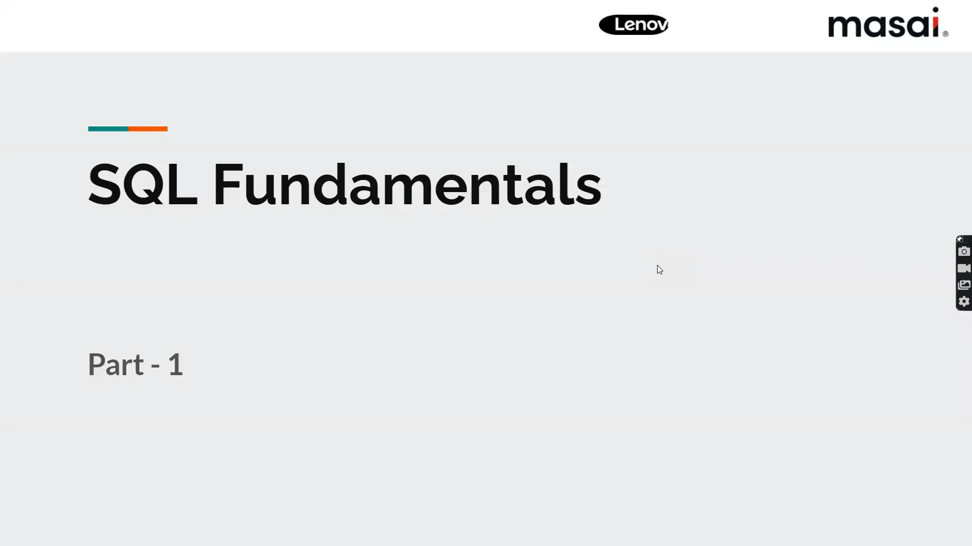 SQL Fundamentals Part 1 _ Introduction.mp4 on Vimeo