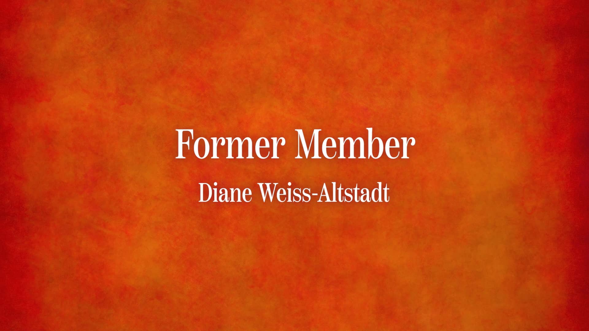 Diane Weiss-Alstadt Former Member on Vimeo