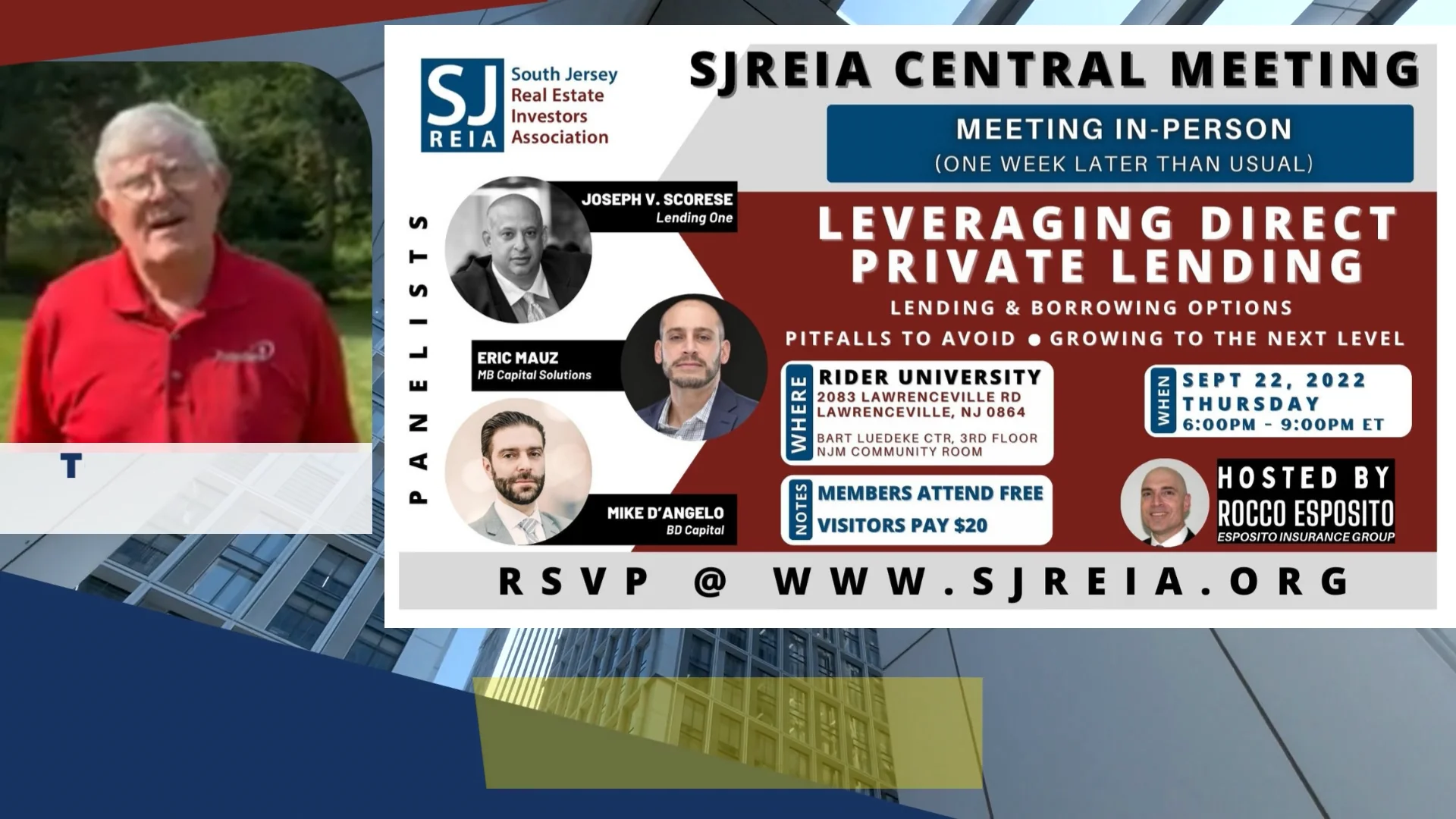 9/22/22 SJREIA CENTRAL Meeting message from Tom Dagney on Vimeo