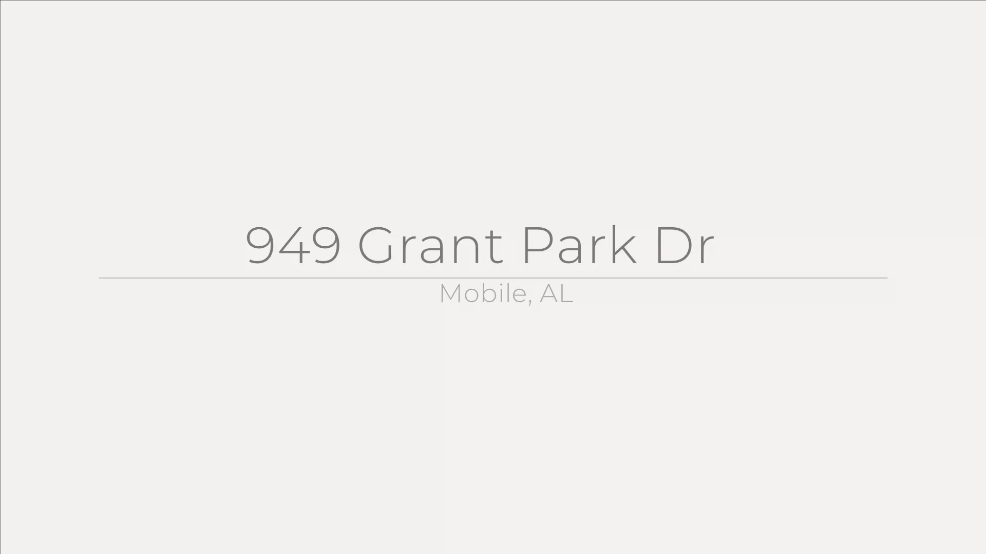 949 Grant Park Dr, Mobile, AL on Vimeo