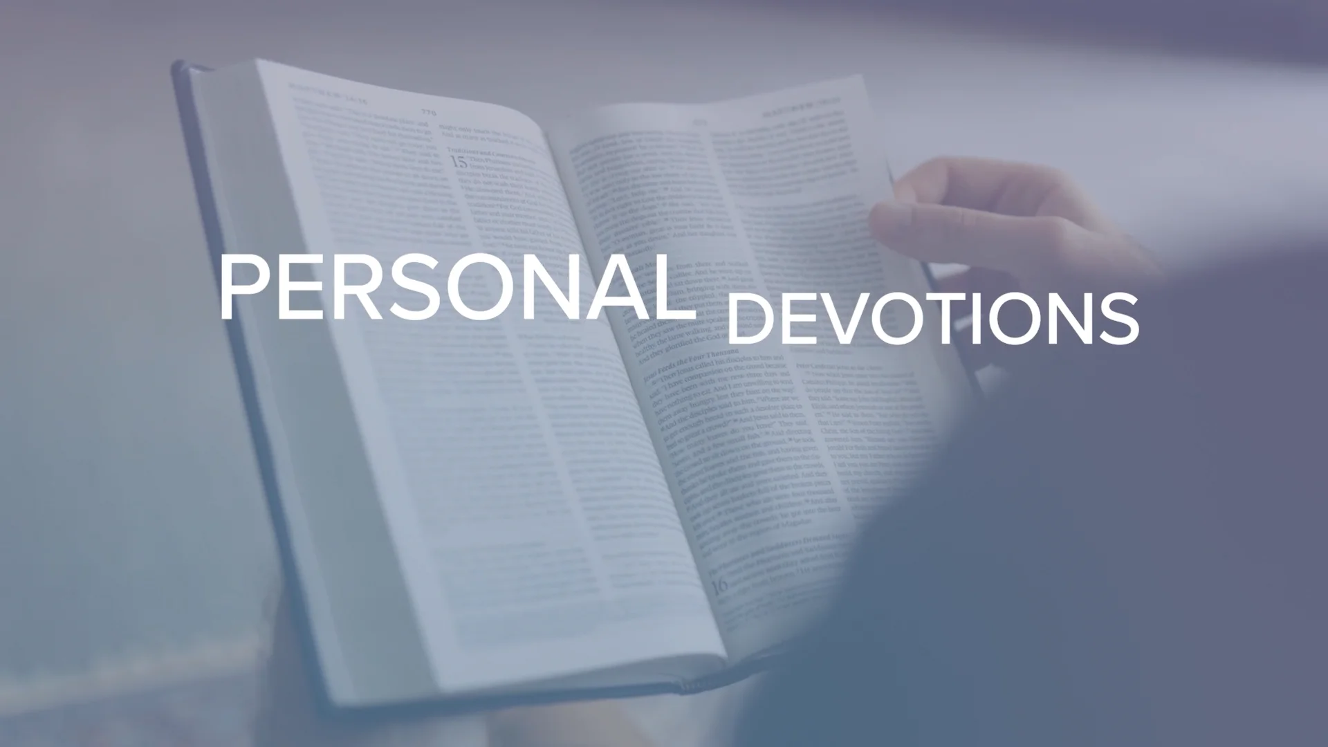 Personal Devotions // Core Values on Vimeo