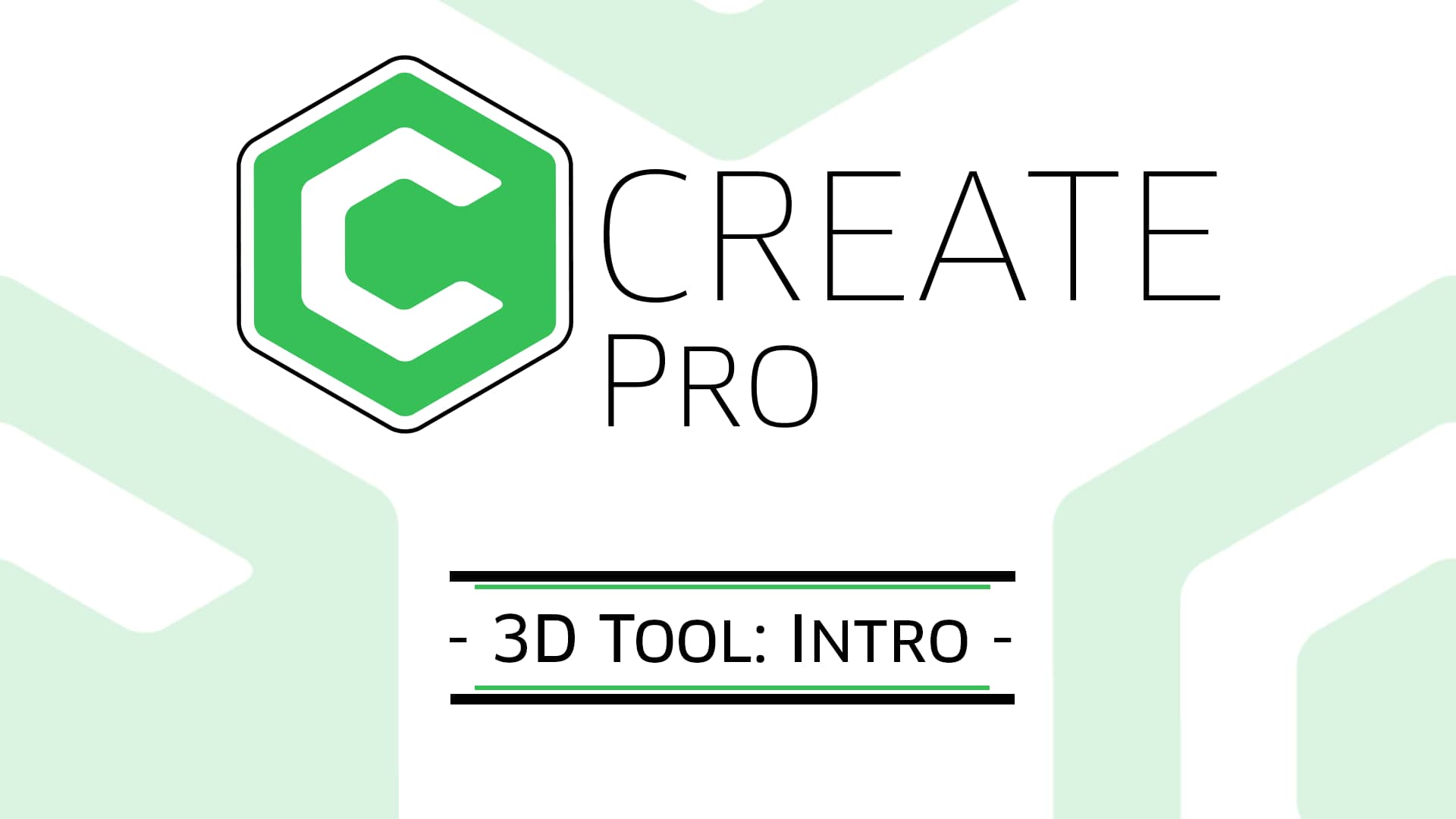 Create Pro 7 - 3D Tool Introduction on Vimeo