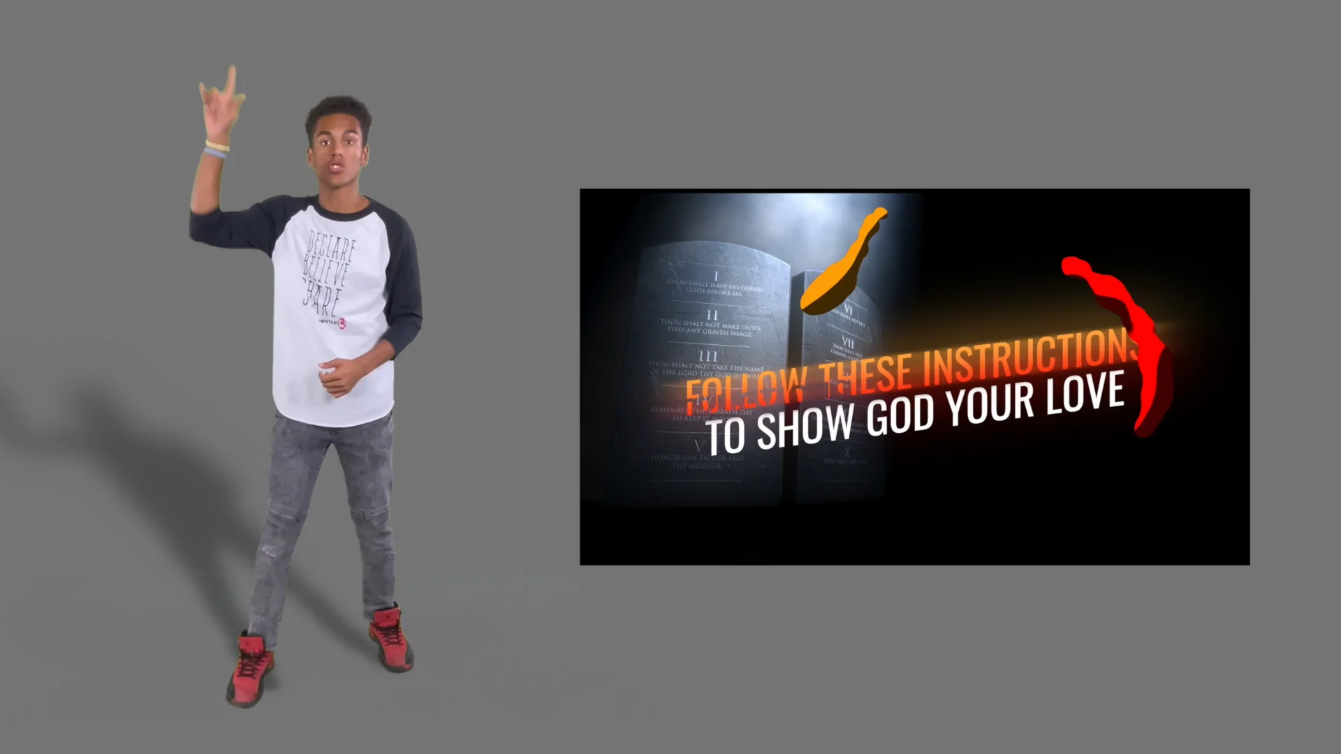 10 Commandments Hand Motions Demonstration on Vimeo