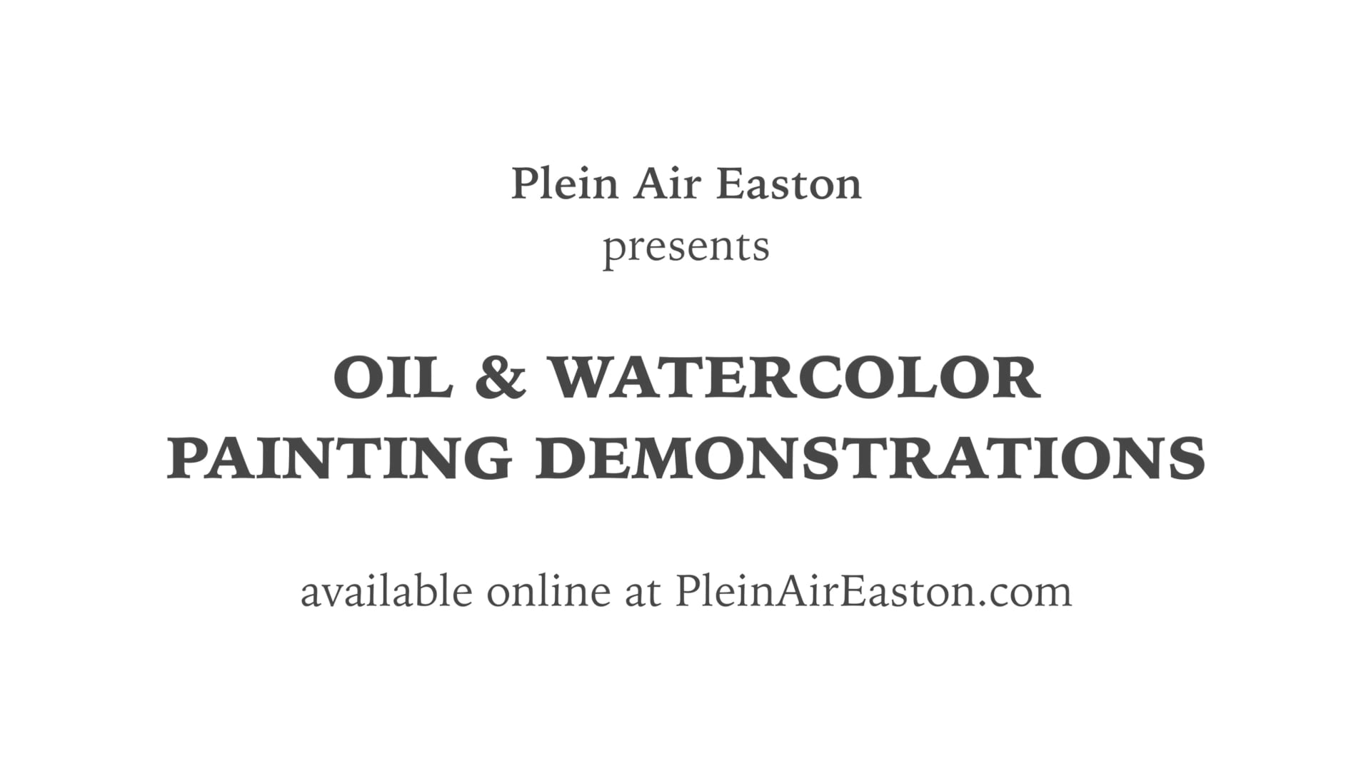 Watch Julie Riker Plein Air Demonstration Online | Vimeo On Demand on Vimeo