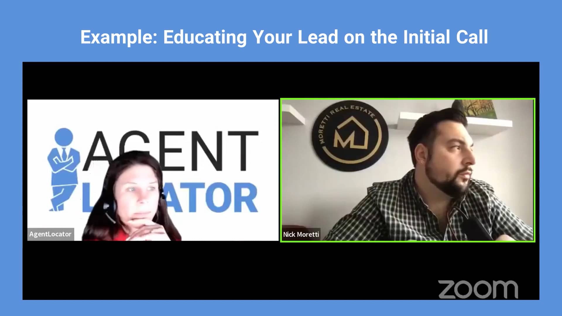 Example: Educating Your Lead on the Initial Call on Vimeo