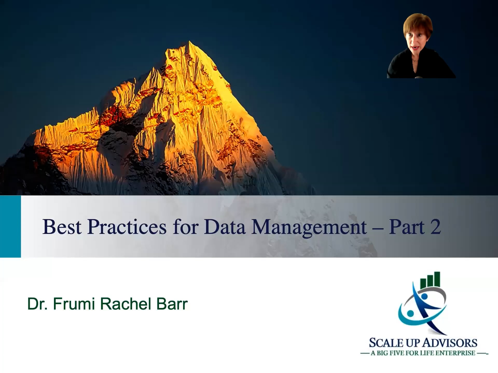 Data Lesson 9 Best Practices for Data Management - Part 2 on Vimeo