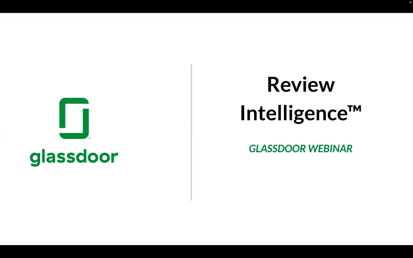 Glassdoor Review Intelligence Webinar