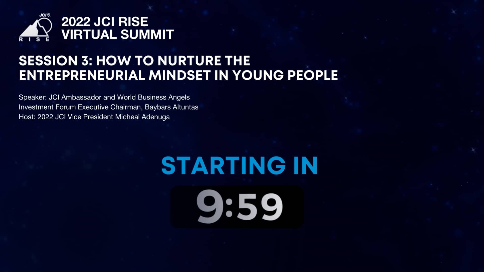 2022 JCI RISE Summit: Session 3 on Vimeo