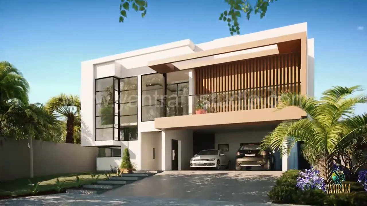 3d walkthrough of a villa in Miami, Florida by Yantram 3d architectural rendering company.mp4 on ...