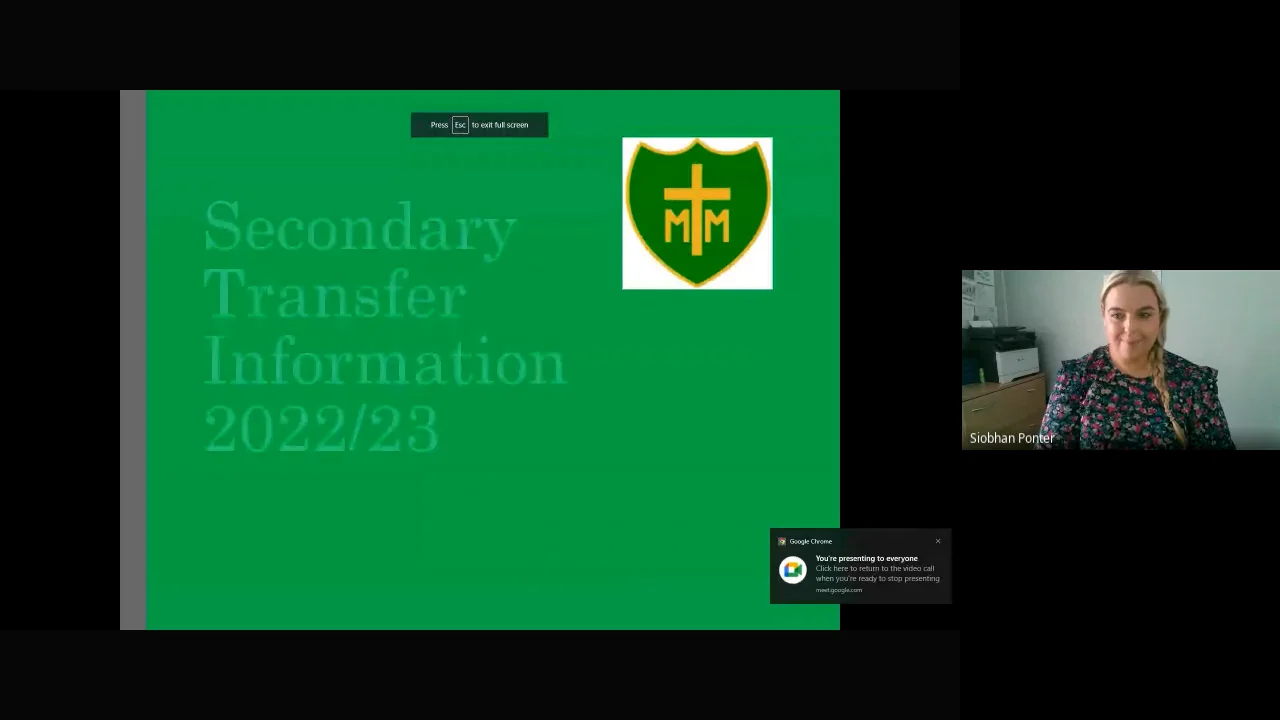 Secondary Transfer Information