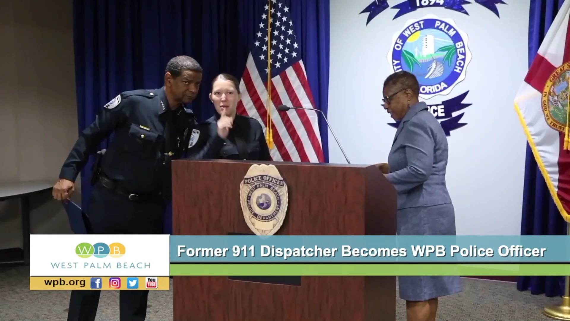 Former 911 Dispatcher Becomes WPB Police Officer