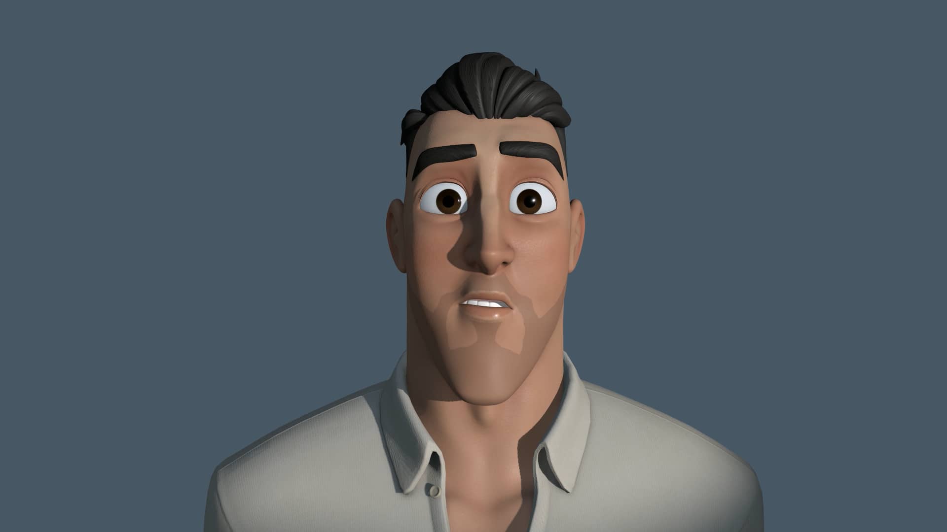 Facial animation - Scared/Paranoid - By Heyretin Celik on Vimeo