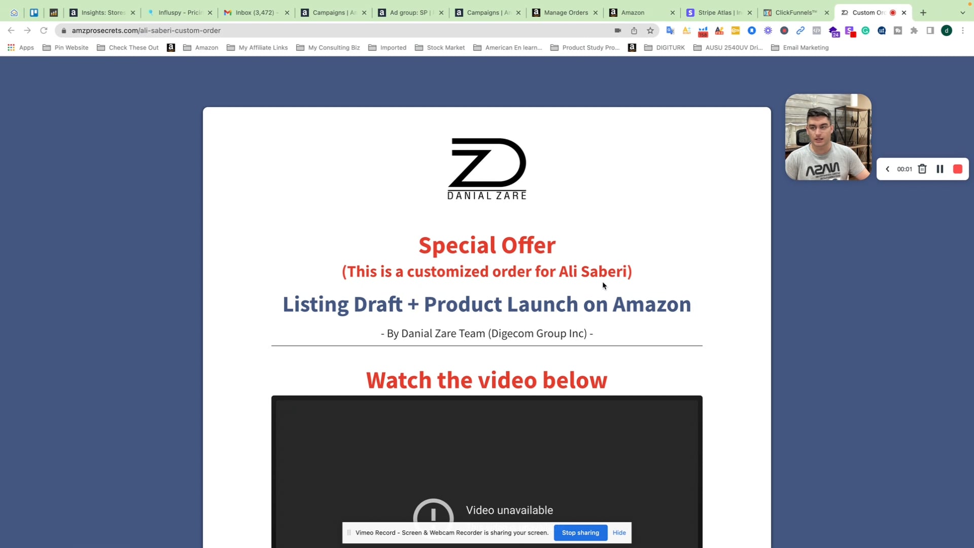 Ali Saberi | Draft Listing + Product Launch on Amazon