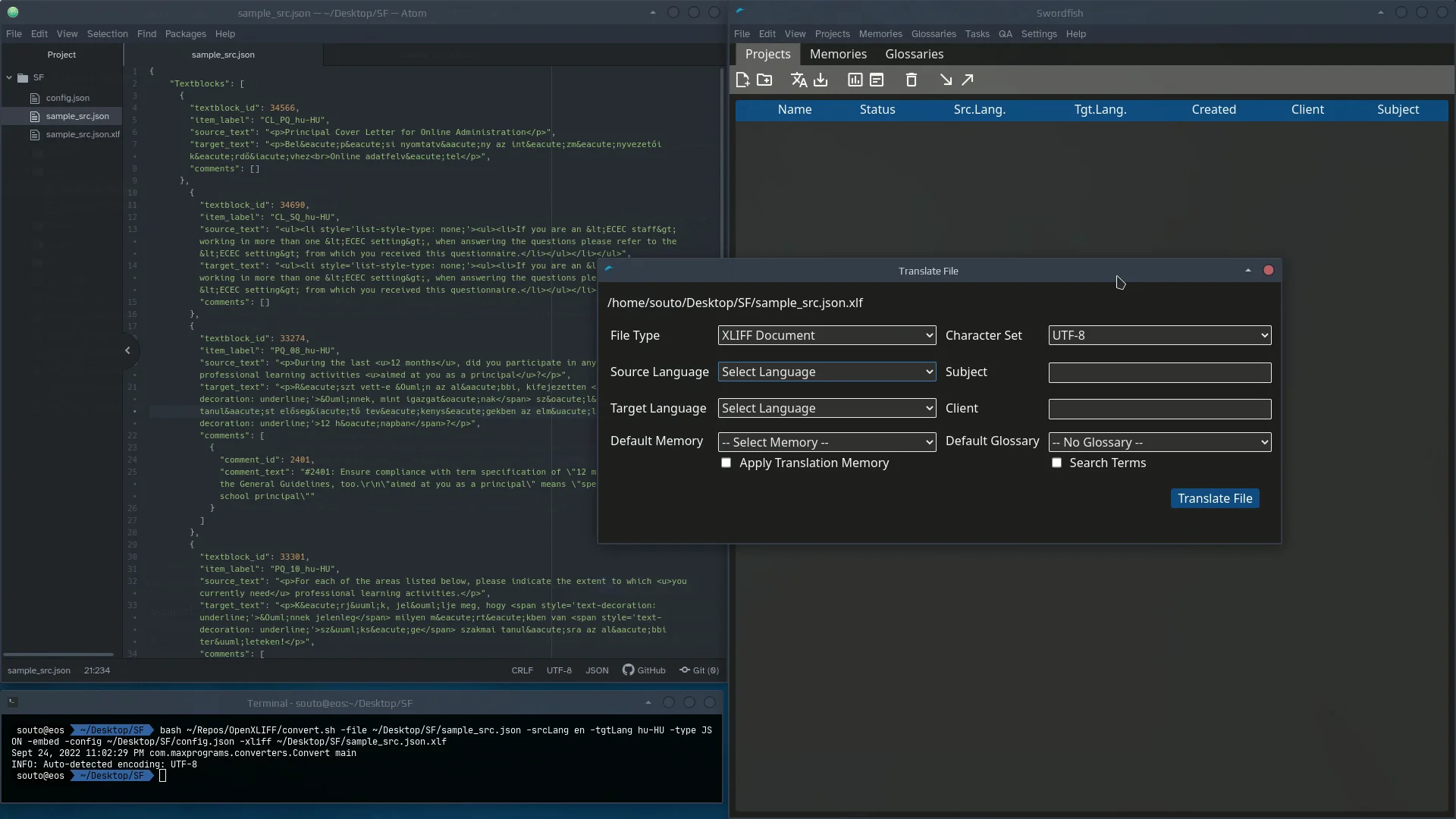 TALIS JSON in Swordfish on Vimeo