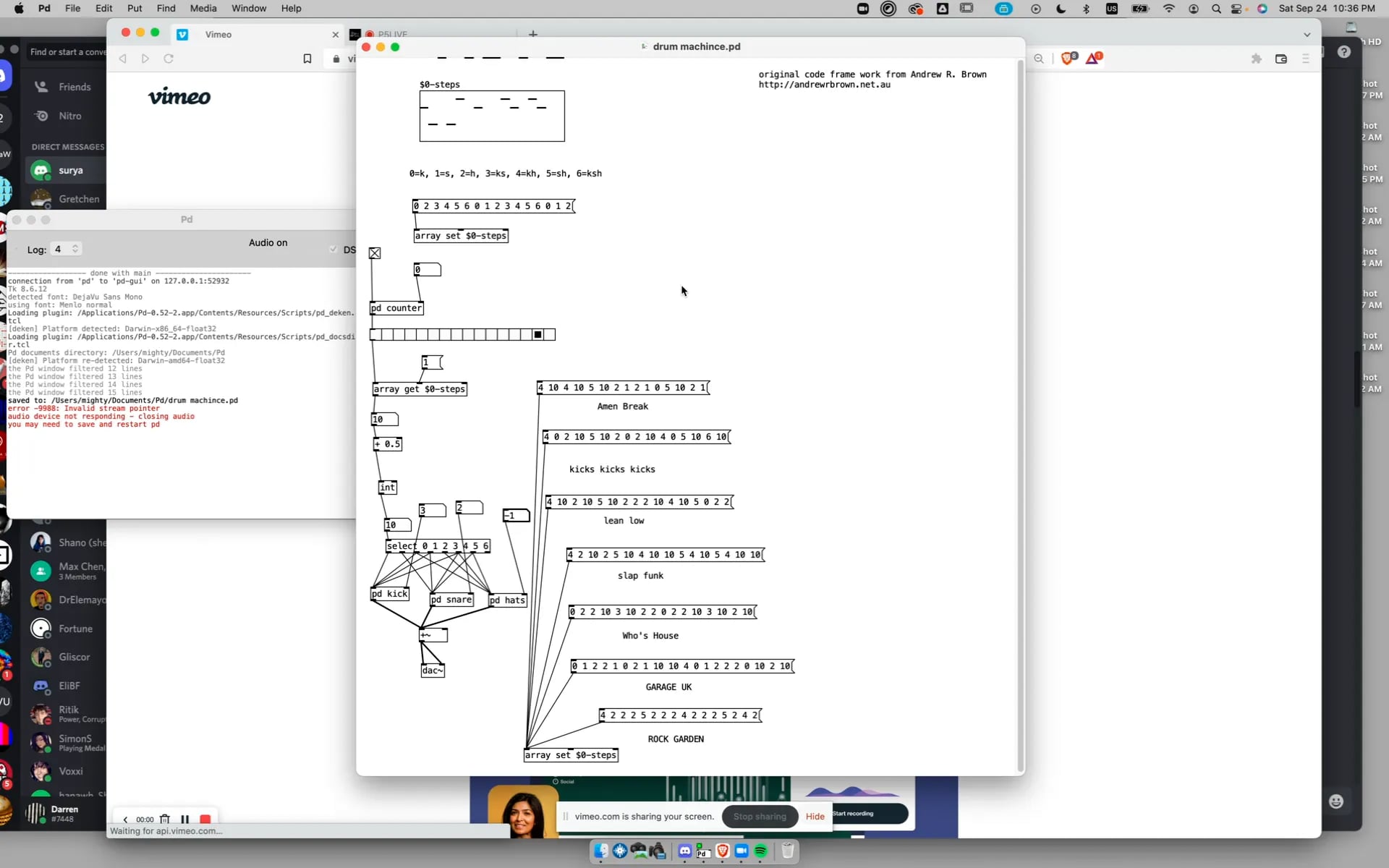 Surya + Darren Live Code P5live + Pure Data_003 on Vimeo