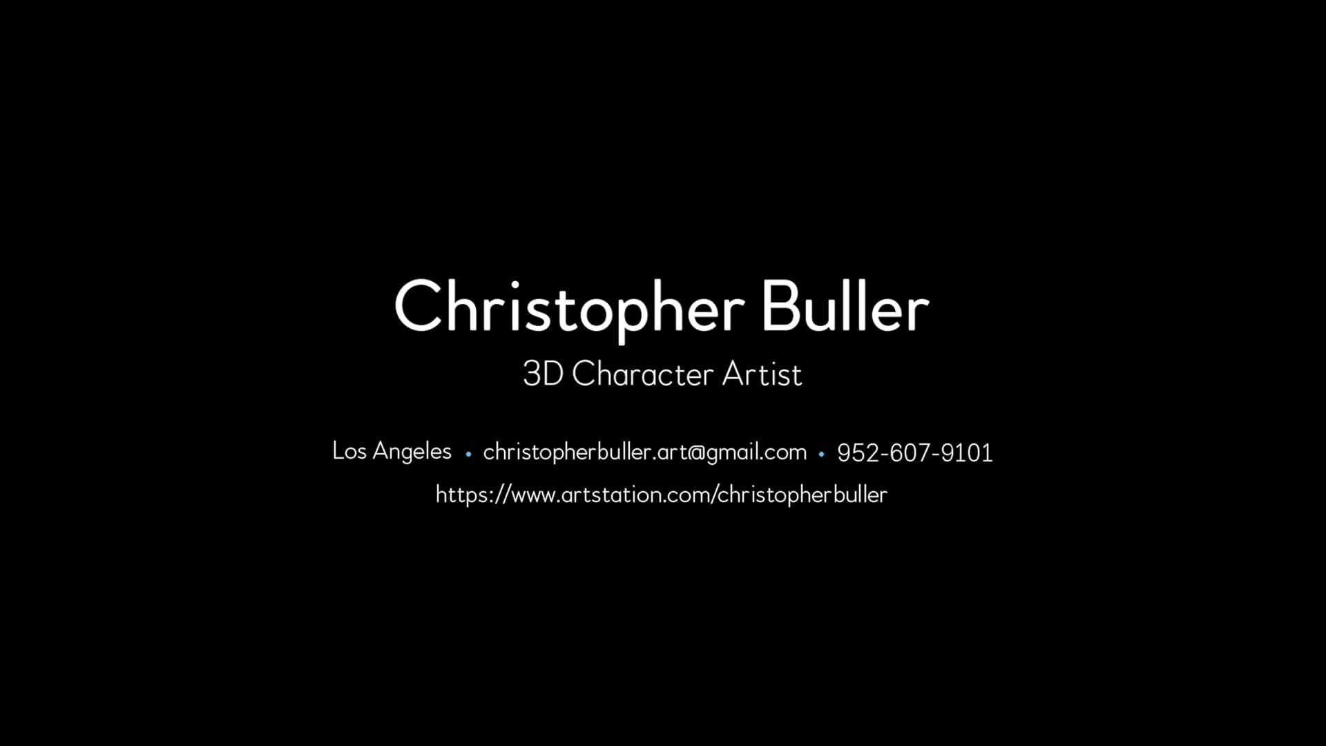 Christopher Buller - Demo Reel on Vimeo