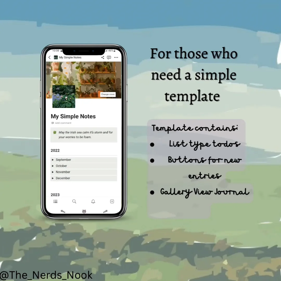 Simple Notes Notion Template on Vimeo