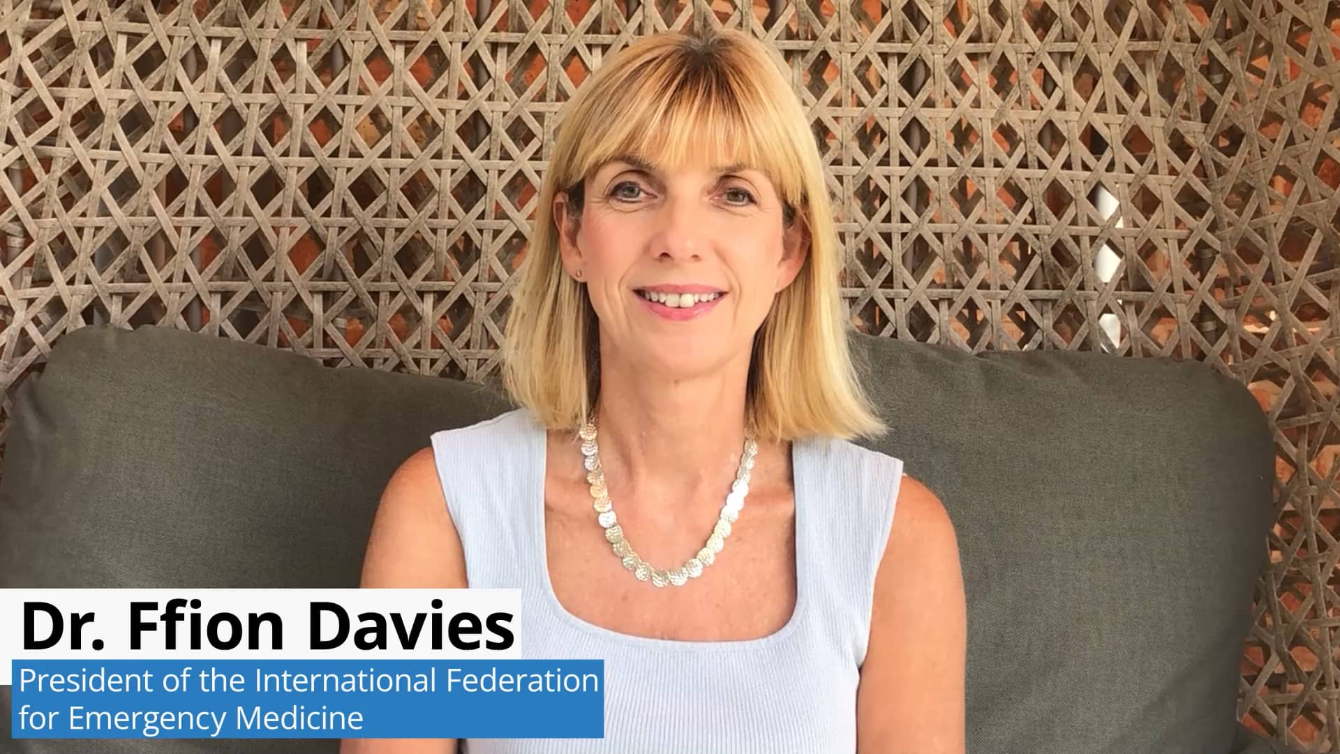 Dr Ffion Davies President Message September 2022 on Vimeo