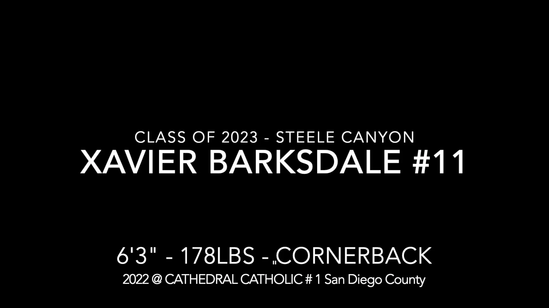 Week 6 - Xavier Barksdale @ Cathedral Catholic on Vimeo
