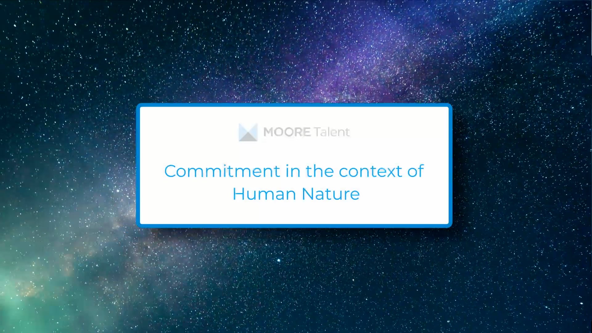 Commitment in the Context of Human Nature - FIN on Vimeo