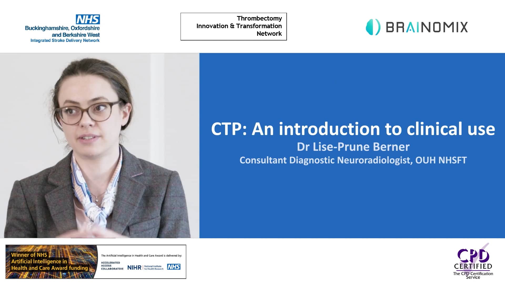 CTP: An Introduction to Clinical Use - Dr Lise-Prune Berner (Consultant ...