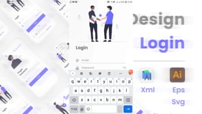 Login App Design - Xml and Eps | Templates & Themes ~ Creative Market