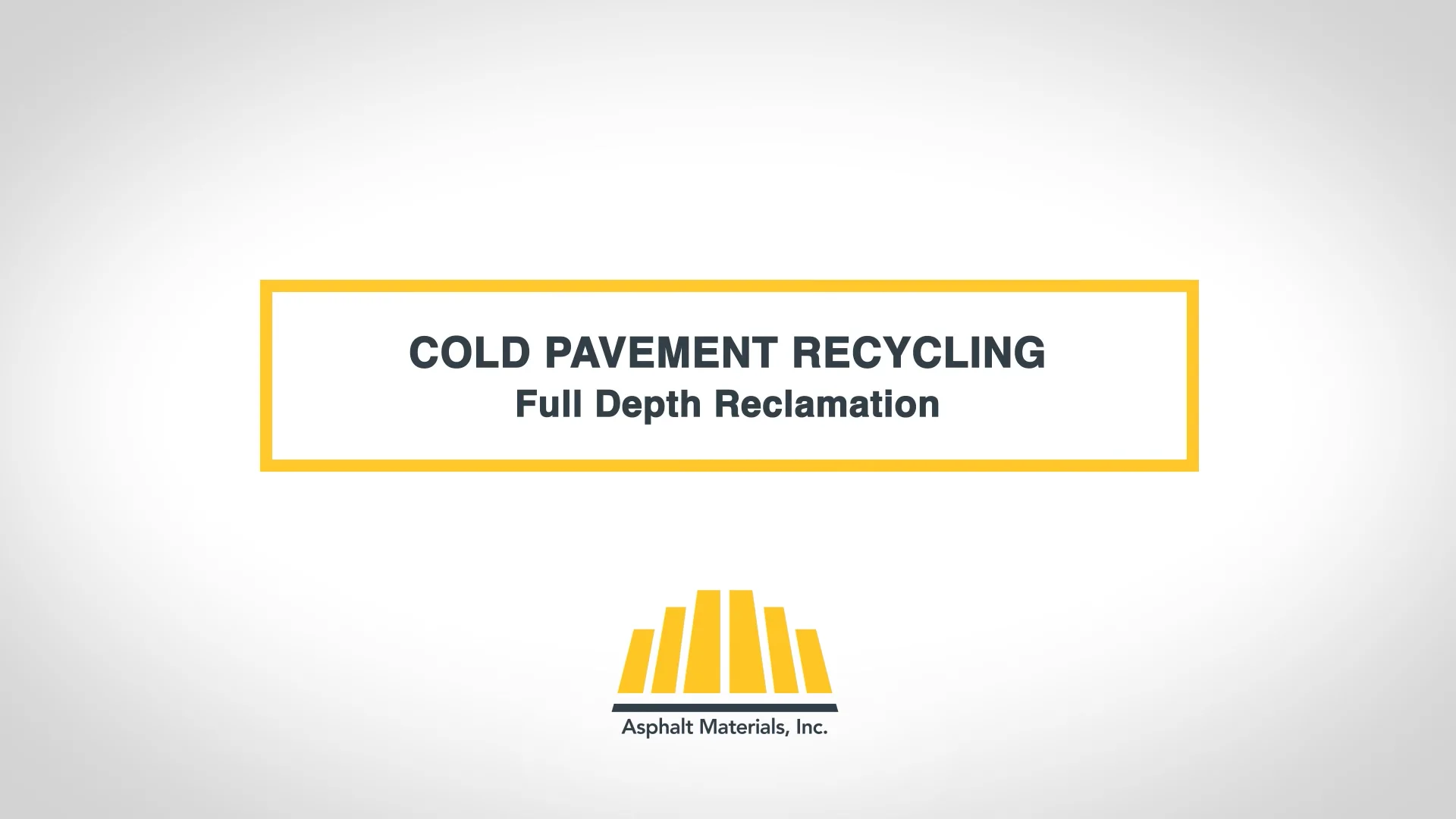 Full Depth Reclamation