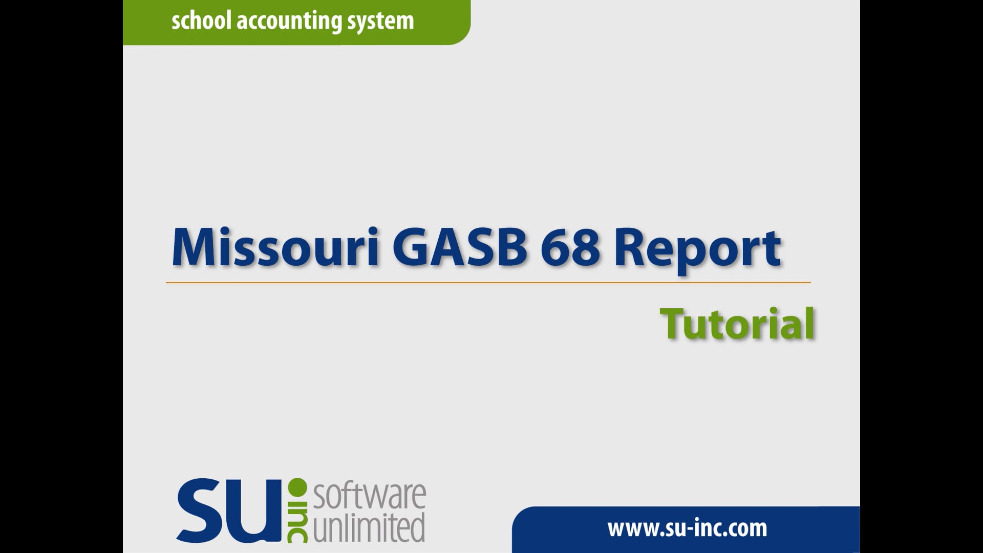 Training Tutorials - Missouri GASB 68 Report on Vimeo