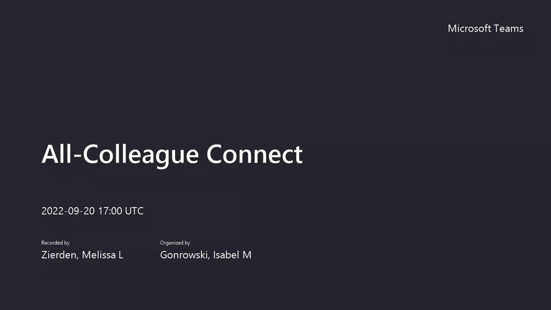All-Colleague Connect - Psychological Safety on Vimeo